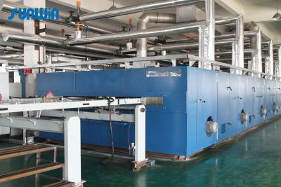 Cina Macchina di rivestimento ricoprente del tessuto della struttura dello stenditoio della macchina di Stenter dell'aria calda del tessuto 50HZ in vendita
