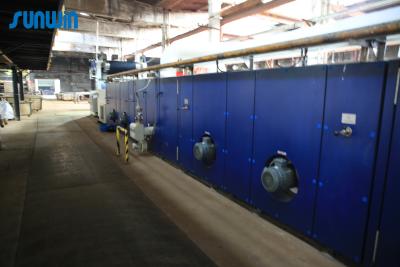 Cina Panno più asciutto di caduta che finisce la macchina di Stenter dell'aria calda 185KW per i tessuti in vendita
