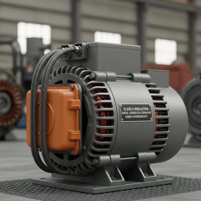 China Class H Insulation Diesel Generator Alternator with Brushless Excitation and Salt Fog Protection for Harsh Environments for sale