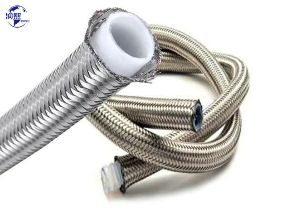 Quality Lightweight Heat Resistant R14 Flexible PTFE Lined Hose with Steel Braided Cover for sale
