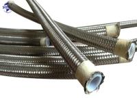 Quality High Temperature Resistant SAE 100 R14 Flexible Stainless Steel PTFE Lined Hose for sale