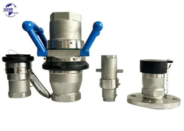 Quality Self lock Hose Pipe Fittings Dry Break Quick Disconnect Hose Coupling For Tank Trucks for sale