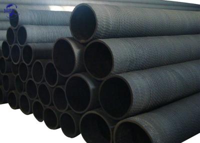 China SBR NR Rubber Coated Textile / Steel Wire Reinforced Hose Flexible Dredging Suction Hose for sale