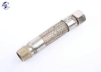 China Aanpasbare lengte water metalen flexibele slang 304 roestvrij staal gevlochten slangpijp Te koop