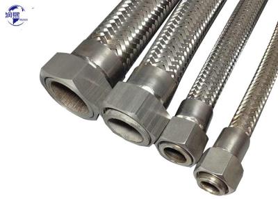 China Korrosionsbeständige Metallflexible Schläuche Hochdruck 304 Edelstahl geflochtenen Schläuchen zu verkaufen