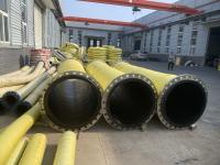 Quality Large Diameter Flanged Wear Resistant Suction And Delivery Rubber Hose For Water for sale