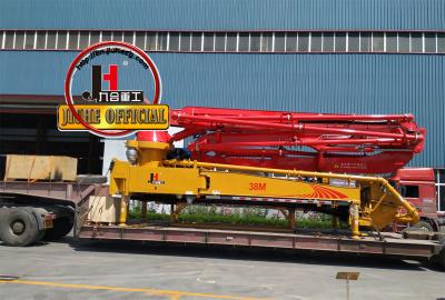China JIUHE 30m HB30K Kleine Betonpomp Diesel Truck 230*1600mm 25time/Min 100cbm/H Eruo III 100m3 Te koop