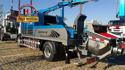 Cina Pompa di calcestruzzo montata su camion di alta qualità piccola mini nuova pompa di calcestruzzo montata su camion in vendita in vendita