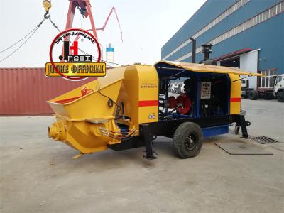 China HBT40m3/H 50m3/H 60m3/H 80m3/H Concrete Trailer Pump For Concrete Pumping Work for sale
