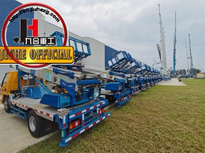 Cina JIUHE Marca JMC 4x2 32M 36M Scala Trasloco Veicolo Mobili Furniture Camion elevatore Camion sollevamento sabbia Camion scala aerea in vendita
