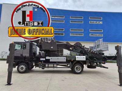 Cina JIUHE Piattaforma di sollevamento Camion montato Boom Lift Piattaforma di lavoro aereo JIUHE Camione di sollevamento a secchi 45m Camione di operazioni aeree in vendita