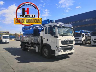 Cina 30M truck mounted concrete boom pump construction equipment Supplier JIUHE factory price mini concrete pump truck in vendita