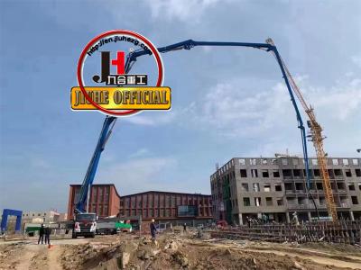China JIUHE 70m Goede kwaliteit vrachtwagen gemonteerde betonnen boompompomp Te koop