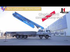 70M JIUHE isuzu Diesel Concrete Pump Truck with 6 Sections Boom Arm in 2023