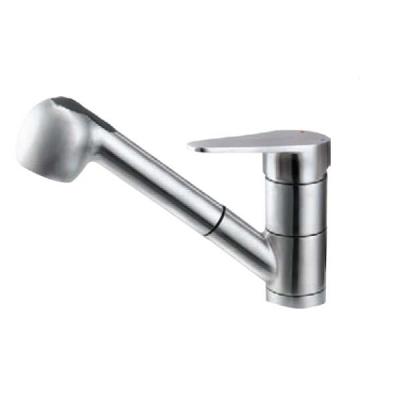 China Single Handle Kitchen Faucet with Pull Out Sprayer , 5 Years Warranty for sale