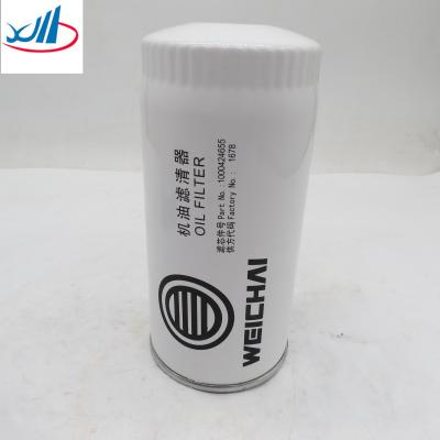 China Iron Oil Filter Element Weichai Engine Parts 100424655 for sale
