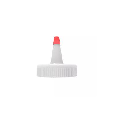 China DIN28MM Red-Tip Cap  Red Plastic Pointed Mouth Bottle Cap Replacement Tips for Glue Bottles for sale
