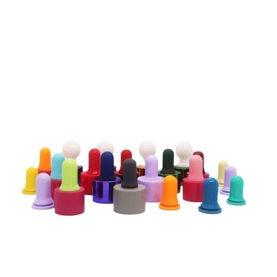 China 18/410 Green Pink Blue Black White Silicone Rubber Teat, 24-400 CRC Dropper for sale