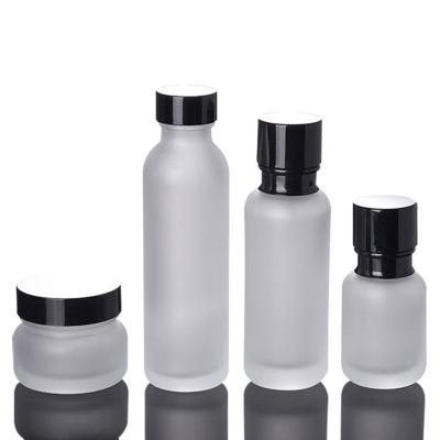China wholesale frosted lotion pump bottle 50g 50ml 110ml 150ml cosmetic skin care packaging for sale