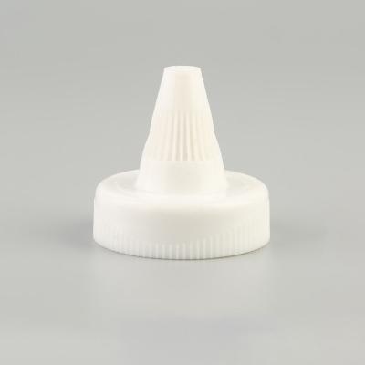 China 38/400 screw jam cap jam squeeze bottle head ketchup salad dressing bottle head screw cap for sale