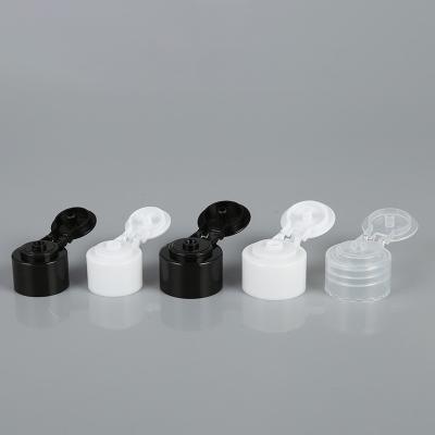 China 20mm 24mm 28mm PP plastic flip top cap turret cap for lotion bottle shampoo bottle for sale