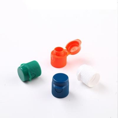 China Samll flip cap PP plastic cover bottle lids bottle package sprayer pump flip top refill small cosmetic cap for bottle for sale