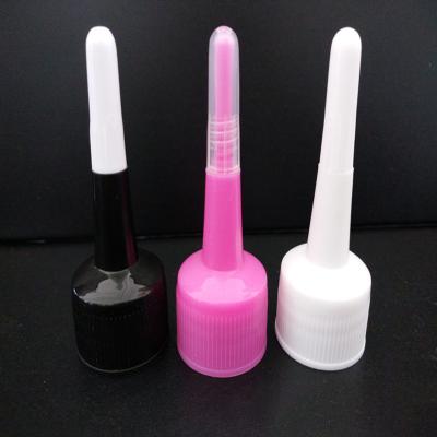 China Long pointed plastic cover black plastic pointed mouth cover pagoda cover detergent cover suitable for toiletry for sale