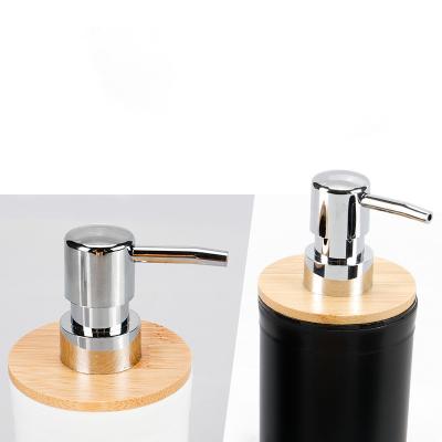 China Wholesale Custom Logo Empty Hand Sanitizer Bottle 200ml 280ml Shampoo Bottle Conditioner With Bamboo Cap for sale