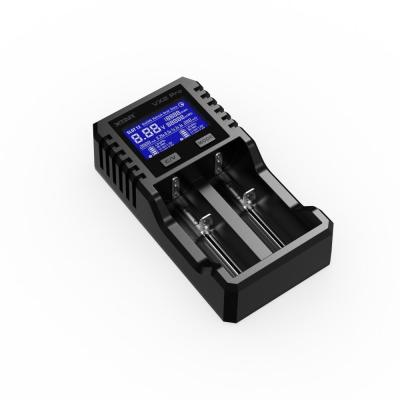China VX2 PRO Dual Slot Smart Battery Charger Fast Charging Technology for sale