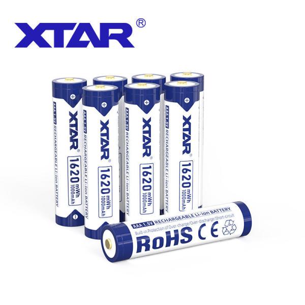 Quality 50g 1620mWh AAA Batteries Aaa 1.5 Volt 2A Output Rechargeable Li Ion Battery for sale