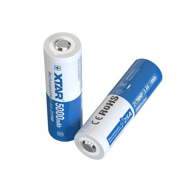 Quality Rechargeable Lithium 21700 Batteries 5000mAh 25A Electronics Ion Cells for sale