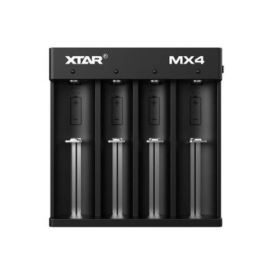 China Black 4 Slots Li Ion Battery Charger Smart Charging For Multiple Battery Types for sale