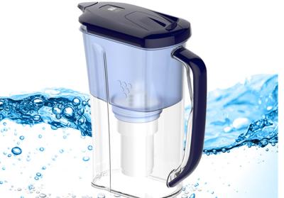 China 2.5L Black BPA FREE  hydrogen rich alkaline water filter pitcher for sale