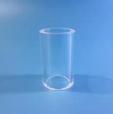 China Polished One End Closed Quartz Tube Customized High Temperature Sizes Quartz Glass Pipe Clear Quartz Pipe for sale