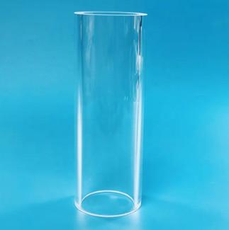 China High Temperature Customized Fused Quartz Tube With Density 6.91g/cm3 And Maximum Work Temperature Of 1100 Degrees for sale