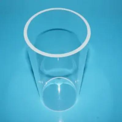 China High Temperature Customized Fused Quartz Tube With Density 6.91g/cm3 And Maximum Work Temperature Of 1100 Degrees for sale