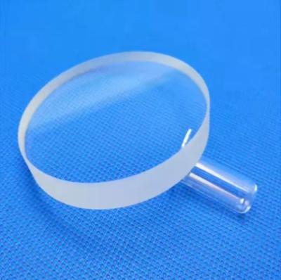 China Clear Transparent Circular Fused Quartz Glass Plate For Optics Manufacturing for sale