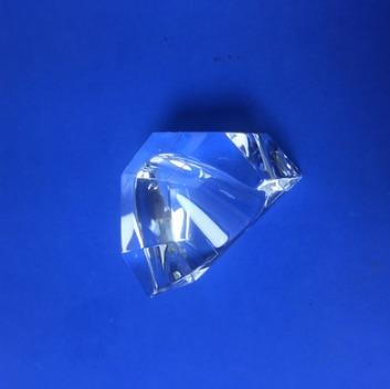 China Angle Tolerance of 0/-0.1mm Optical Glass Wedge Shape Quartz Light Guide Block for Precision for sale