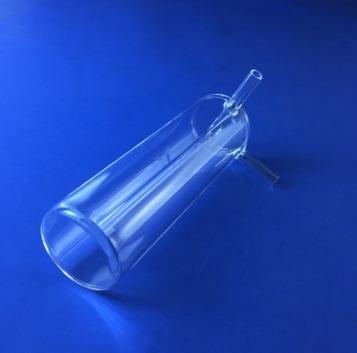 China 1100 °C Work Temperature Quartz Glass Fitting With Quartz Valves Long Lasting for sale