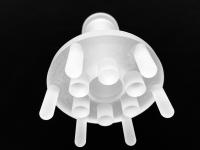 China Machining Quartz Glass Thread Parts Custom High Temperature for sale