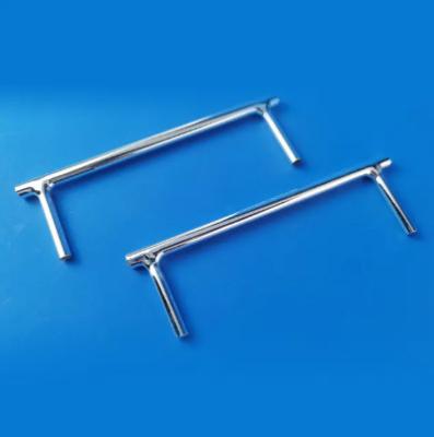 China 1100 Degrees Processing Temperature Silver Plated Quartz Tube With Polished Or Frosted Surface Finish for sale
