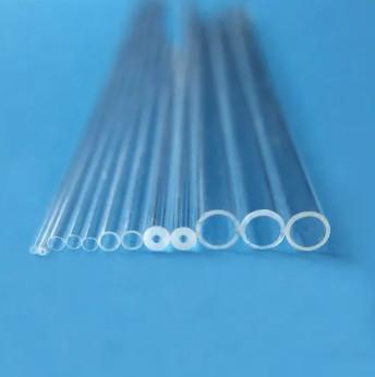 China Clear Transparent Fluorine Doped Quartz Capillary Tube For Temperature Processing At 1200 Degrees for sale