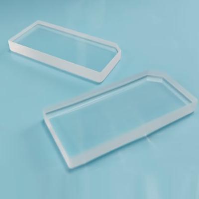 China Smooth Surface Fused Quartz Plate Precision Optical Glass Components 46.6×21.66×5mm for sale