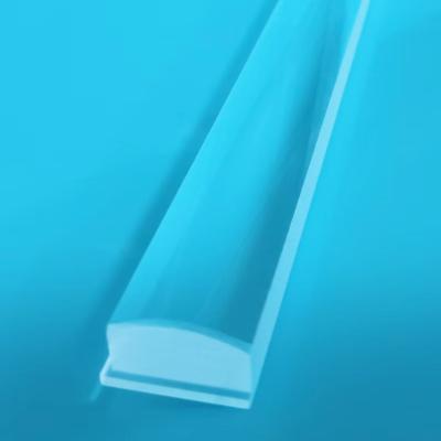 China Precision Grinding Optical Quartz Glass Side Light Lower Lens 326×16×10mm for sale