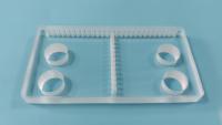 China 40 Array Optical Precision Bracket 60mm × 32mm × 5mm High Flatness Optical Mounting Base For Optical Sensor Arrays for sale