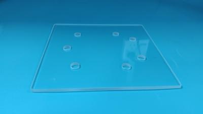 China Borosilicate 9 Hole Spot Quartz Glass Plate Standard Size For Lab Chemical Reaction Analysis for sale
