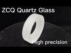 Aanpassingsgrootte die het Transparante Gesmolten Kwarts Ring With Hole machinaal bewerken van het Kwartsglas