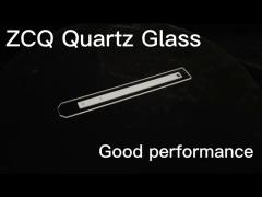Trous givrés transparents adaptés aux besoins du client de glace de quartz de silice fondue