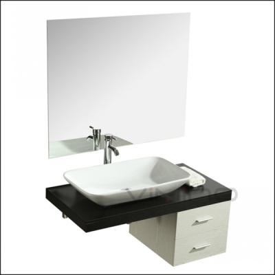 China Modern Melamine Bathroom Vanity Plywood And PVC Melamine Bathroom Cabinet for sale