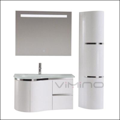 China White Finish Bathroom Vanity Cabinet China Hot Sale Bathroom Cabinet Popular Vanity Set for sale